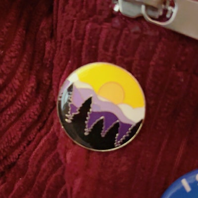 Subtle Bisexual Flag Enamel Pin Enamel Cute Pin Set Pins Laple Pin Hard Enamel Pin Gift for Her ...