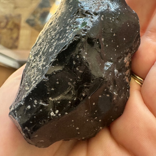 Raw Snowflake Obsidian Crystal (1"-3") - Rough Snowflake Obsidian Stone ...