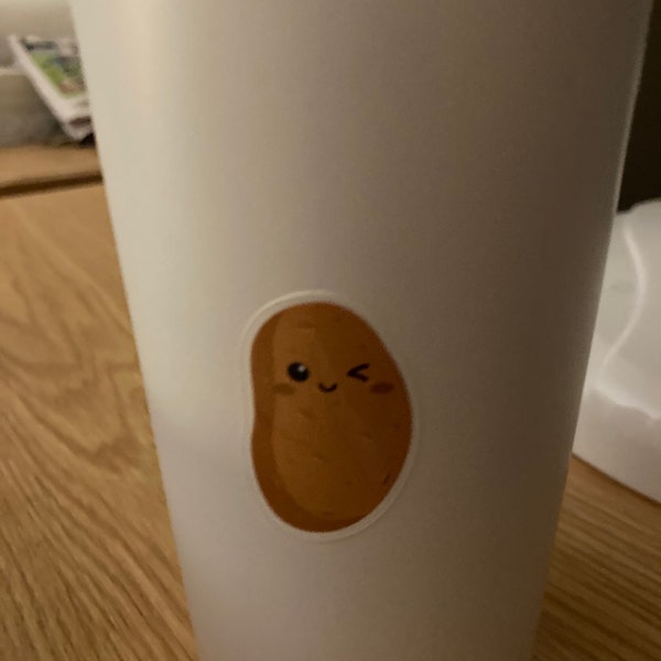 Winking Potato|potato Sticker|hilarious Sticker|potato Lover Gift ...