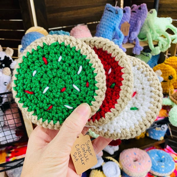 CROCHET PATTERN - Holiday Cookie Crochet Pattern Christmas Ornament ...