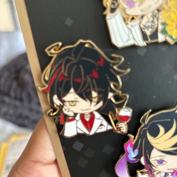 Vtuber Hard Enamel Pins - Luxiem Noctyx Luca Vox Ike Mysta Shu Sonny ...