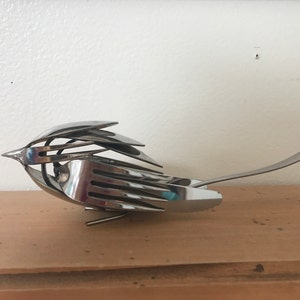 Bird Silverware Sculpture - Etsy