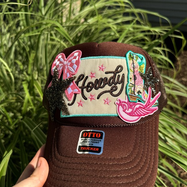 Howdy Patch, Turquoise Patch, Trucker Hat Patch, Rodeo Patch, Cowgirl Patch, Western Patch ...