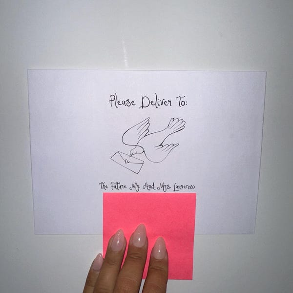 Dove - Hand Drawn Illustration Wedding Envelope, Guest Addressing ...