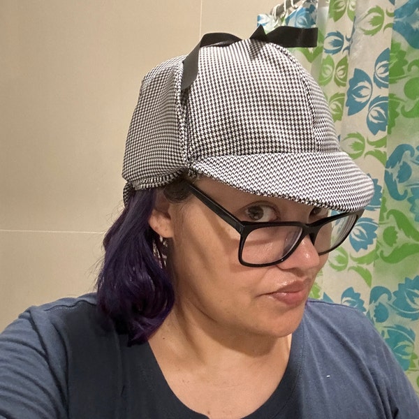 Deerstalker, Sherlock Holmes, Hat Pattern, PDF in 3 Sizes, Small ...