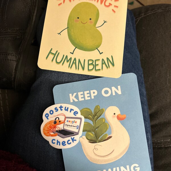 Shrimp Posture Meme Sticker | Glossy Water Resistant Sticker | Cute ...