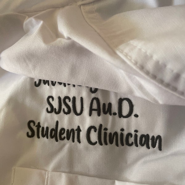 Custom Lab Coat, Embroidered Medical Lab Coat, Custom Women Lab Coat ...