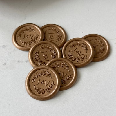 Custom Wax Seals self-adhesive Wax Seal Stickers Monogram Wax Seal ...