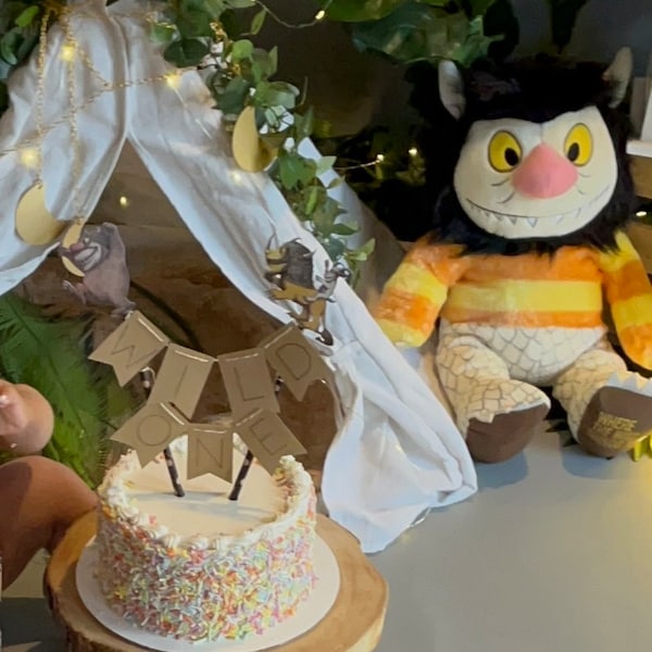 Where the Wild Things Are Cake Topper, Wild One Birthday - Etsy