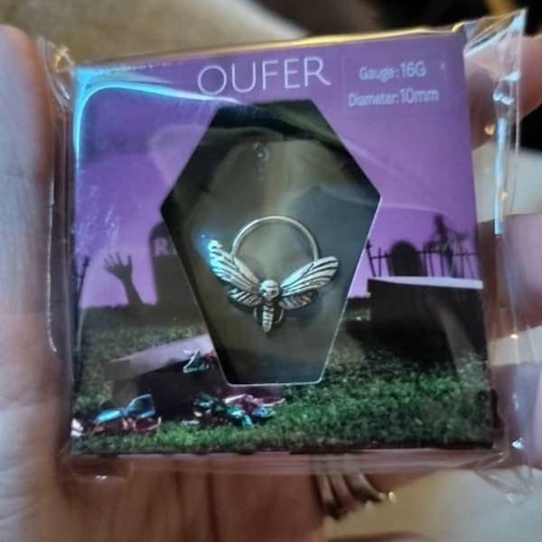 20G 18G Dangle Heart Nose Ring/cartilage Hoop Earrings/minimalist ...