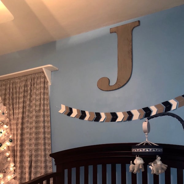 24" Extra Large Letter Wall Decor Oversized Letter Wooden Letter Big ...