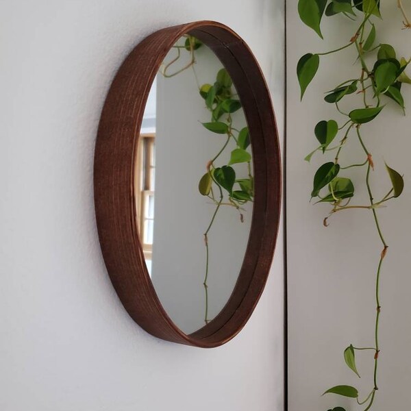 Small Round Mirror | MCM Decor | Decorative Mirror - Etsy