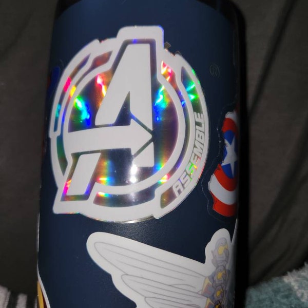 Avengers Assemble Holographic Sticker/ Disney Marvel Laptop Stickers ...