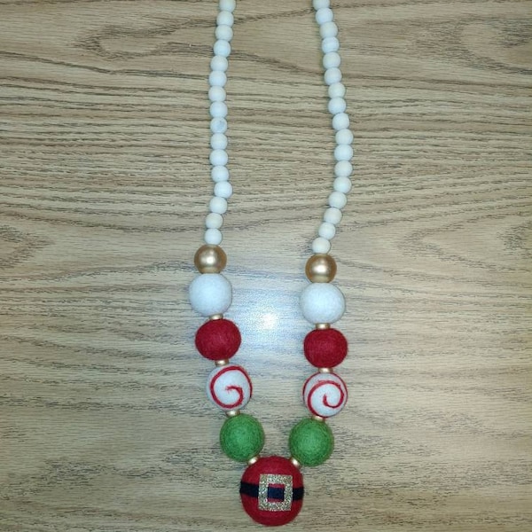 Santa Belt Ball || Felted Santa's Belt || Felt Sant Belt | Christmas ...