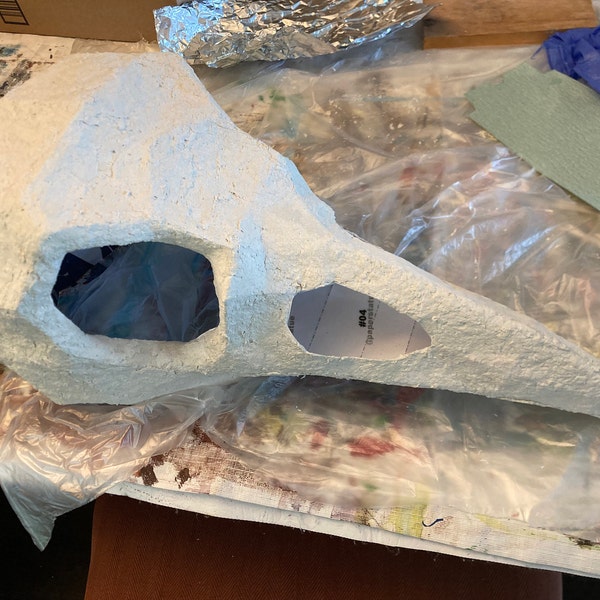 Crow Raven Skull Mask Papercraft, Printable DIY PDF Template, Paper ...