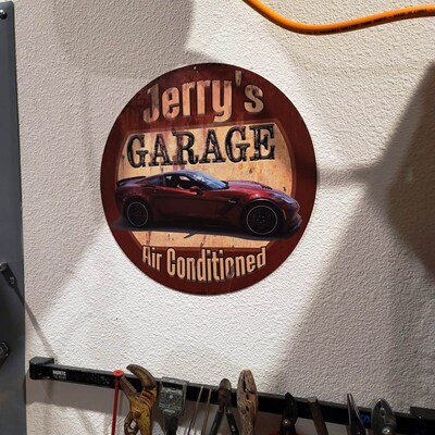 Vintage Custom Car Sign for Garage - Etsy