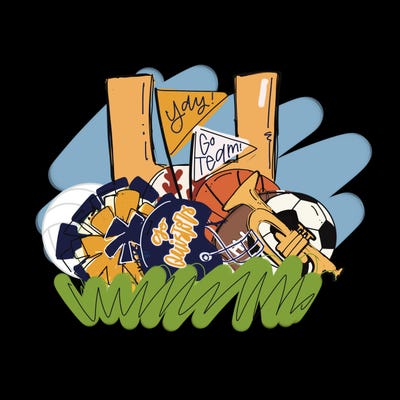 Rebels Cheer Football Red Blue Png Instant Digital Download Cute Bright ...