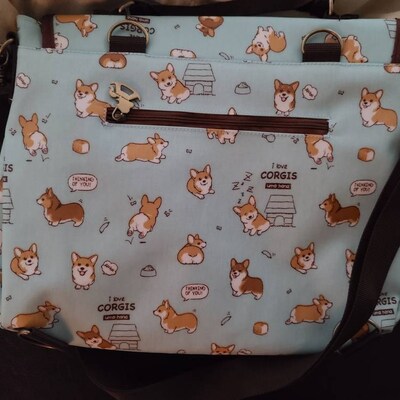 Corgi Puppy Large Backpack Waterproof Zipper Dog Corgi - Etsy