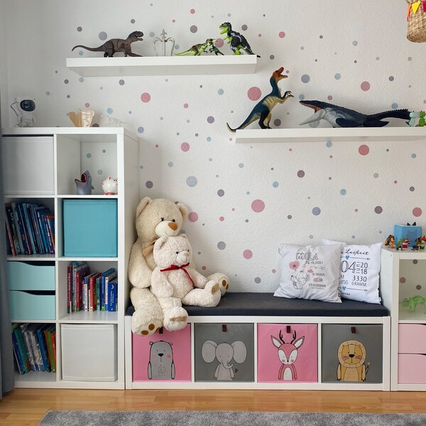 Punkte Set 120 Stück Wandtattoo Kreise Kinderzimmer Wandsticker ...