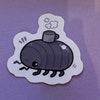 Bug With a Mug Sticker / Rolly Polly / Cute Bug Sticker / Isopod ...