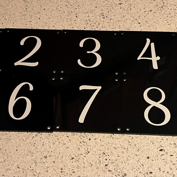 Bulk Number Decals, Custom Number Sticker Sets, Label 1 100, 1 100 ...