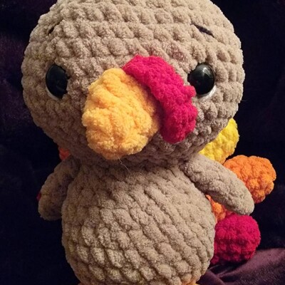 PATTERN: Plush Tucker the Turkey Pattern Amigurumi Chunky Turkey ...