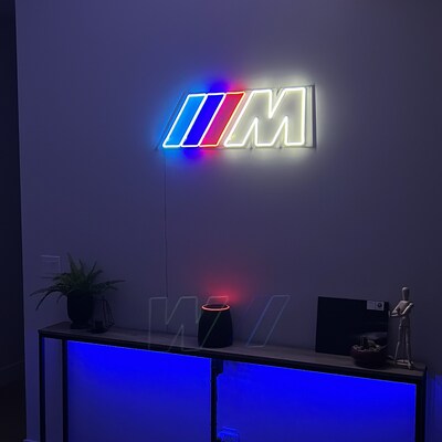 Amg Car Neon Sign / Neon Sign / Logo Neon Sign / Neon Sign Bedroom ...