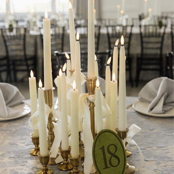 Wedding Velvet Table Numbers - Velvet Table Numbers - Table Numbers on ...