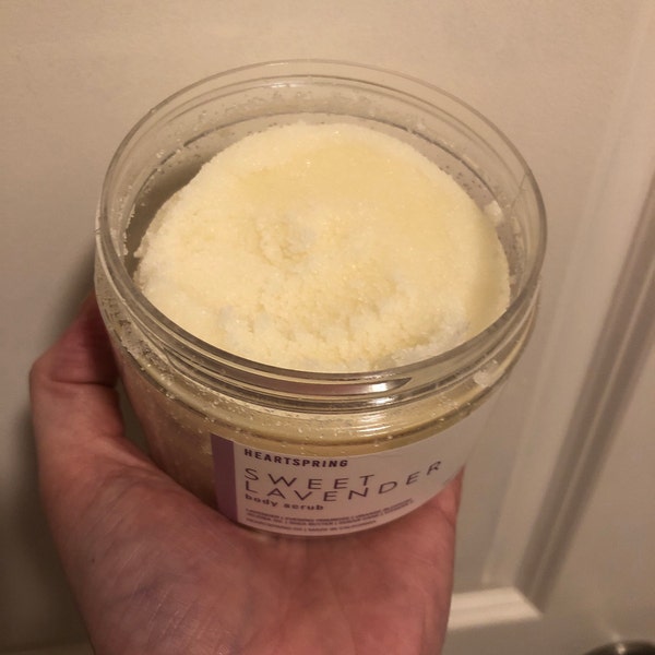 HEARTSPRING Sweet Lavender Body Scrub - Etsy