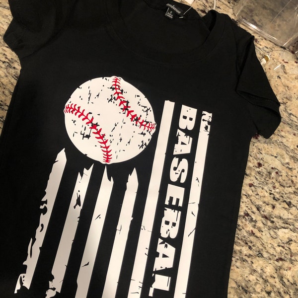 Distressed Baseball Flag Svg, Svg Files for Cricut and Print, Baseball ...