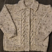 Easy Knit Round Neck Rib Textured Sweater Raglan Sleeve Man Woman 30 42 ...