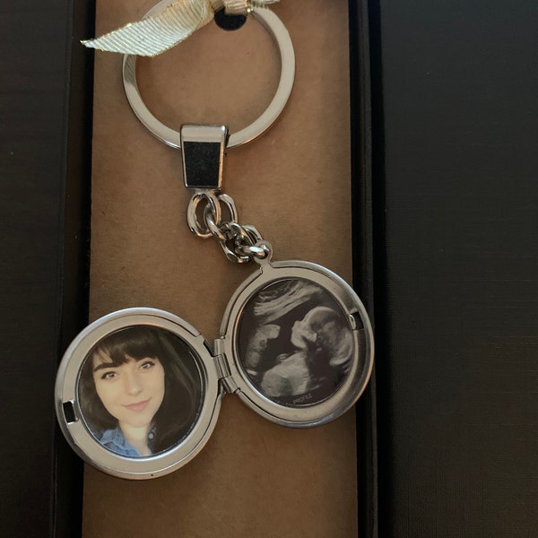 Personalized With Your Own Photo Locket Stainless Steel Locket Keychain ...