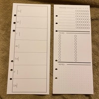 Contacts / Address Book Insert for Filofax, Kikki K, Pellostudio - A5 ...