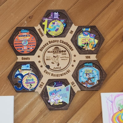 Six Star World Marathon Majors Finisher Medal Display Holder - Etsy