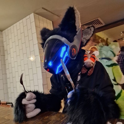 Furry Custom Plush Fursuit Hand Paws Deer, Dino & Protogen 1 Pair ...