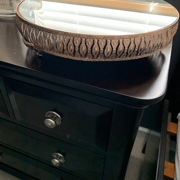 Round Cake Stand Mirror Top-wedding Cake Stand - Anniversary - Birthday ...