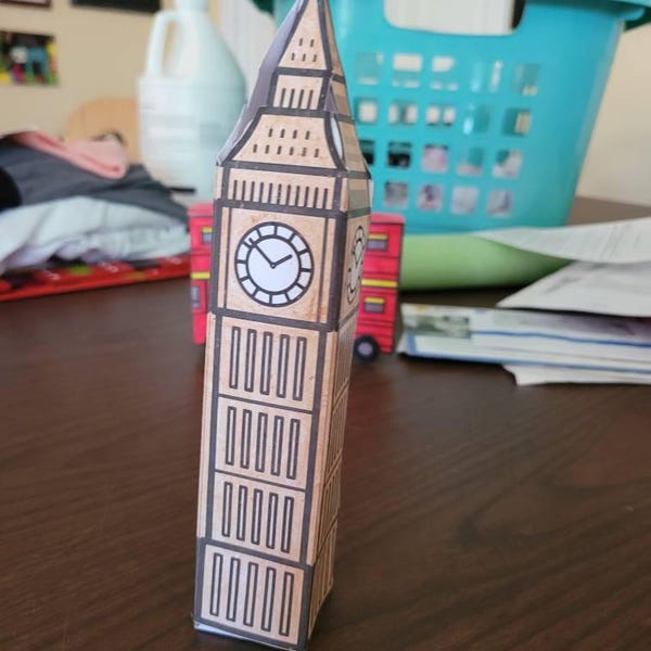 Leaning Tower of Pisa 3D Craft Template- Italy Crafts for Kids- Around ...