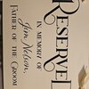 Memorial Reserved Sign for Wedding Father of the Bride Special Chair ...