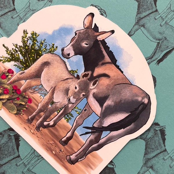 Cute Donkey Thank You Note Card Set Appreciation Cards Thank You Card ...