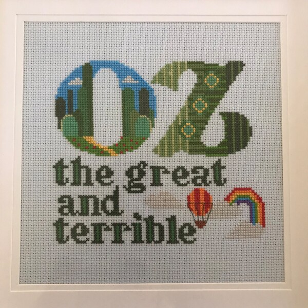 Oz Cross Stitch Pattern - Wizard of Oz Cross Stitch Pattern - Emerald ...