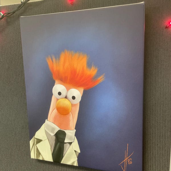 Beaker Portrait Print the Muppets - Etsy