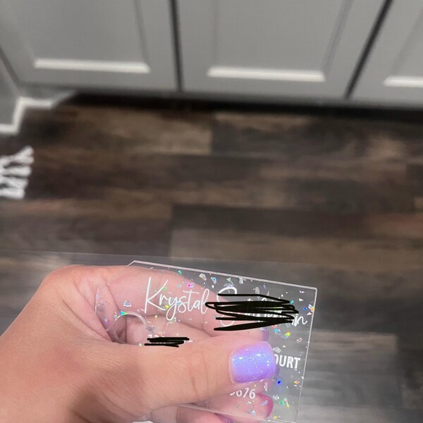 Stanley 40oz Cup Nametag - Name Plate - Acrylic Name Plate for Cup ...