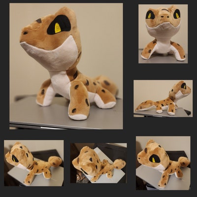 Pet Lizard Plush Sewing Pattern .pdf Tutorial Leopard Gecko Crested ...
