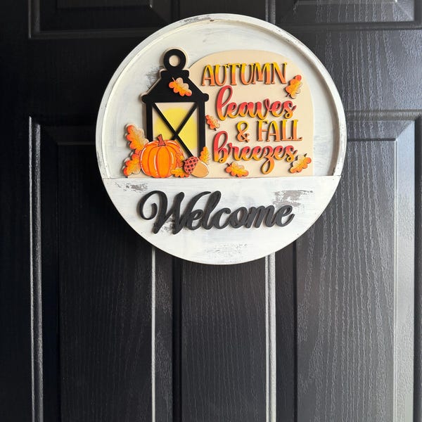 Summer Inserts for Welcome Sign, Door Decor, Front Door Sign, 11" Door ...