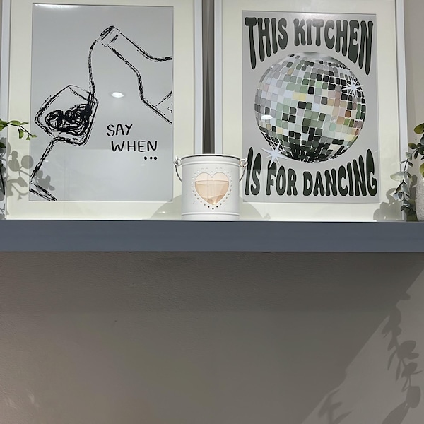 Say When Poster Wine Print Wine Poster Say When Wine Glasses Poster ...