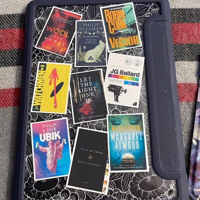 Waterproof Hand-cut Custom Book Cover Vinyl Matte Stickers for - Etsy