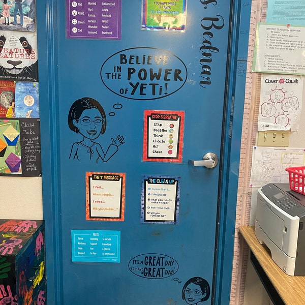 Numbered Desk Decals - Removable for Classroom - Etsy