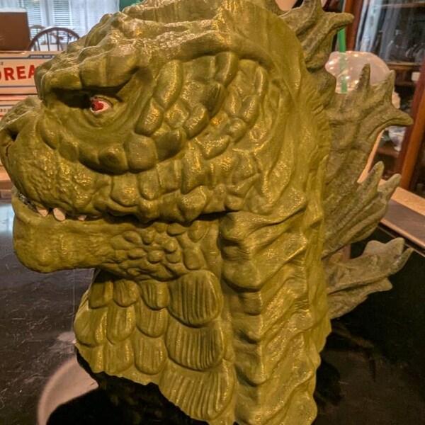 Godzilla Headphone Head - 3D Printed Headphone Stand Bust - Etsy