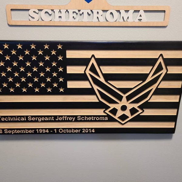 Personalized Wood Engraved Military Wall Plaques, Army, Navy, Coast ...
