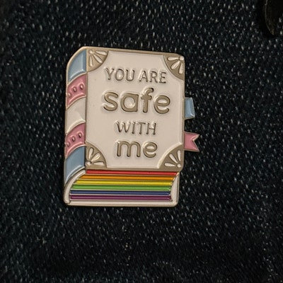 You Are Safe With Me // Enamel Pin // Pride - Etsy